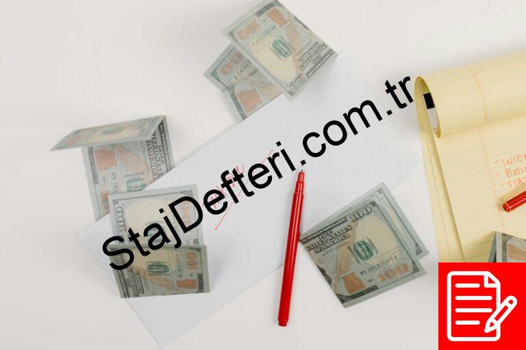 muhasebe ve vergi uygulamaları staj defteri örneği - Staj Defteri